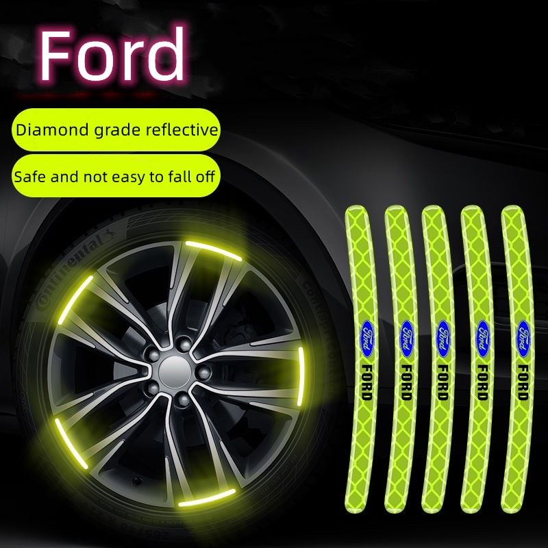 20pcs Car Tire Sticker Wheel Hub Reflective Strips for Ford Ranger ...