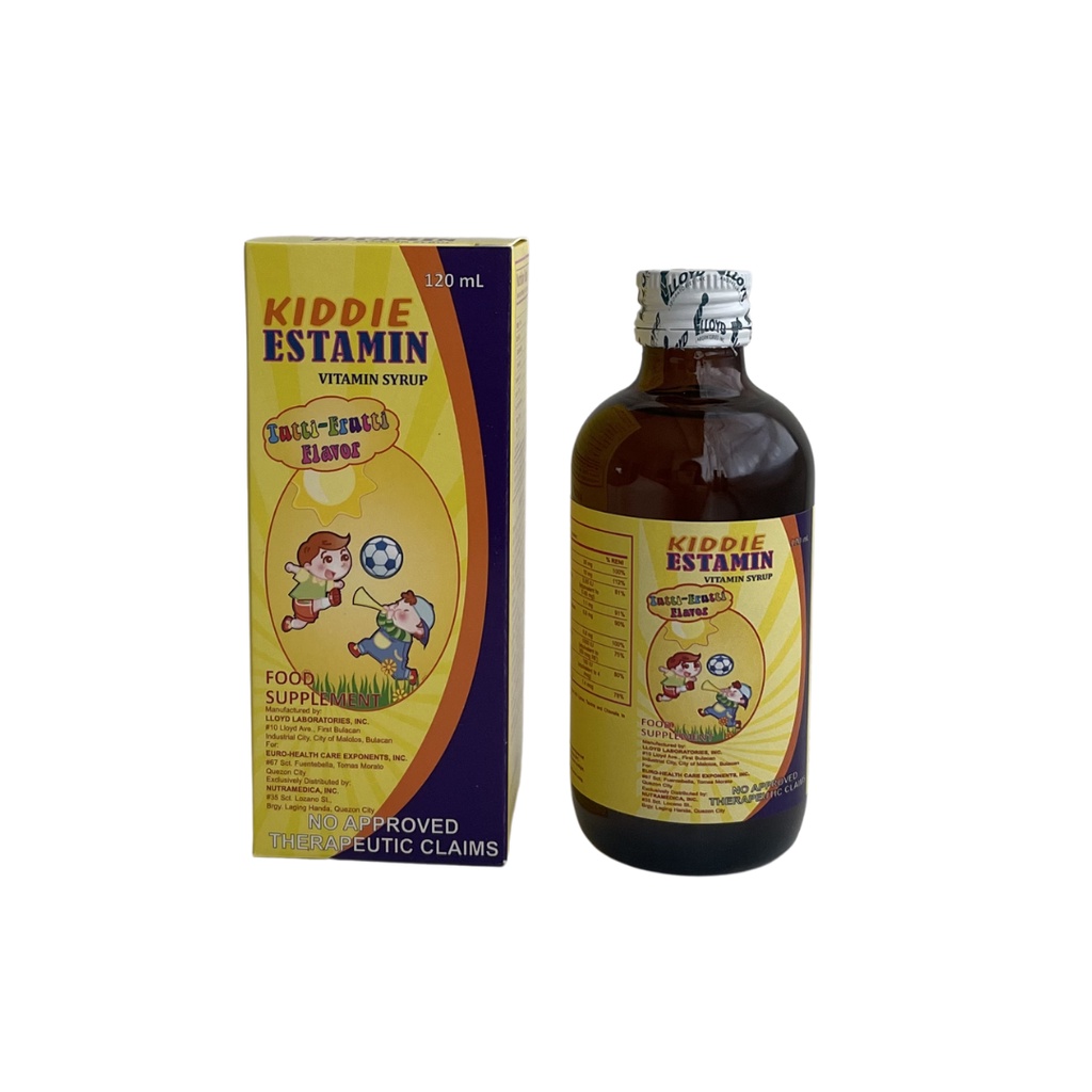 Kiddie Estamin Vitamins for Kids | 120ml Syrup Multivitamins for Kids I ...