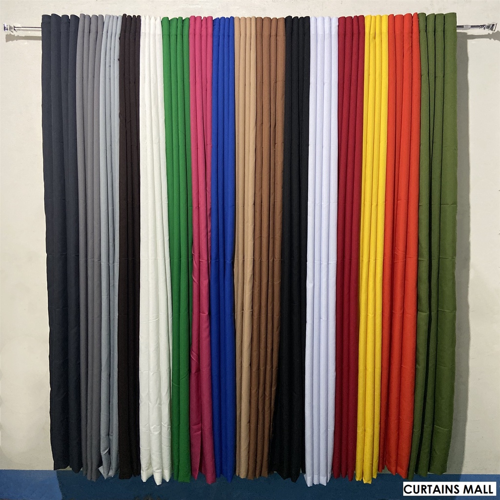 1PC Plain Curtain 180x150 cm with 8 Ring Curtain DIY combination New ...