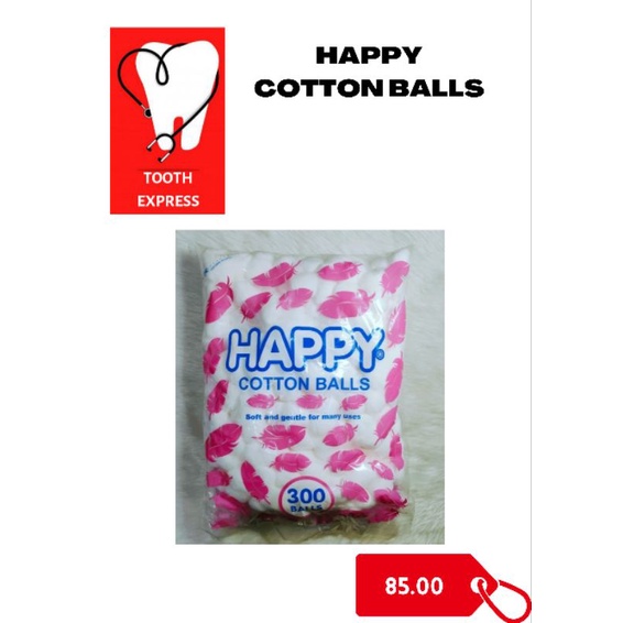 Happy Cotton Balls (300 balls) | Shopee Philippines