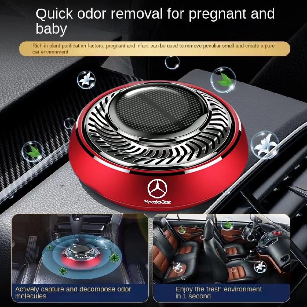 Mercedes Benz Car Perfume Freshener Dashboard Solar Essential Oil ...