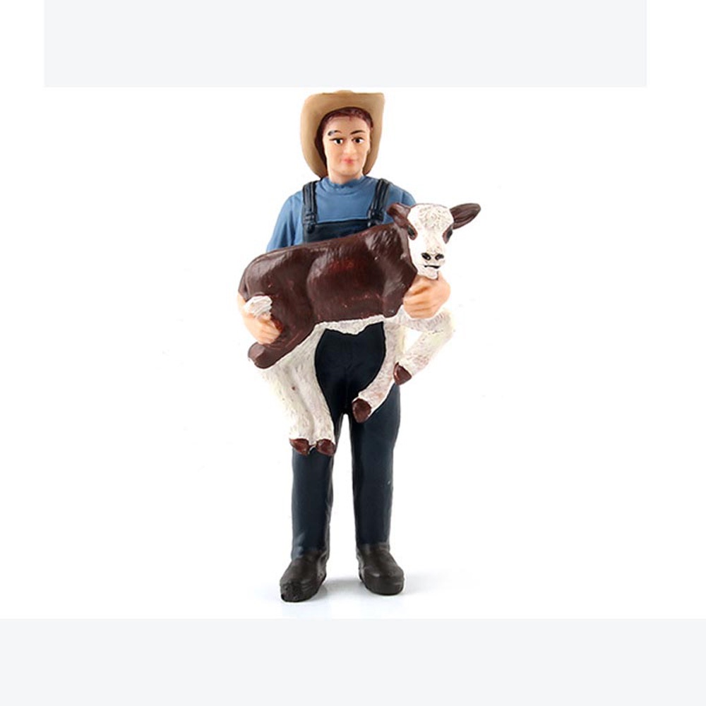 CLEOES 1:25 Scale Farm Human Figure Modern Home Decoration Farmer ...