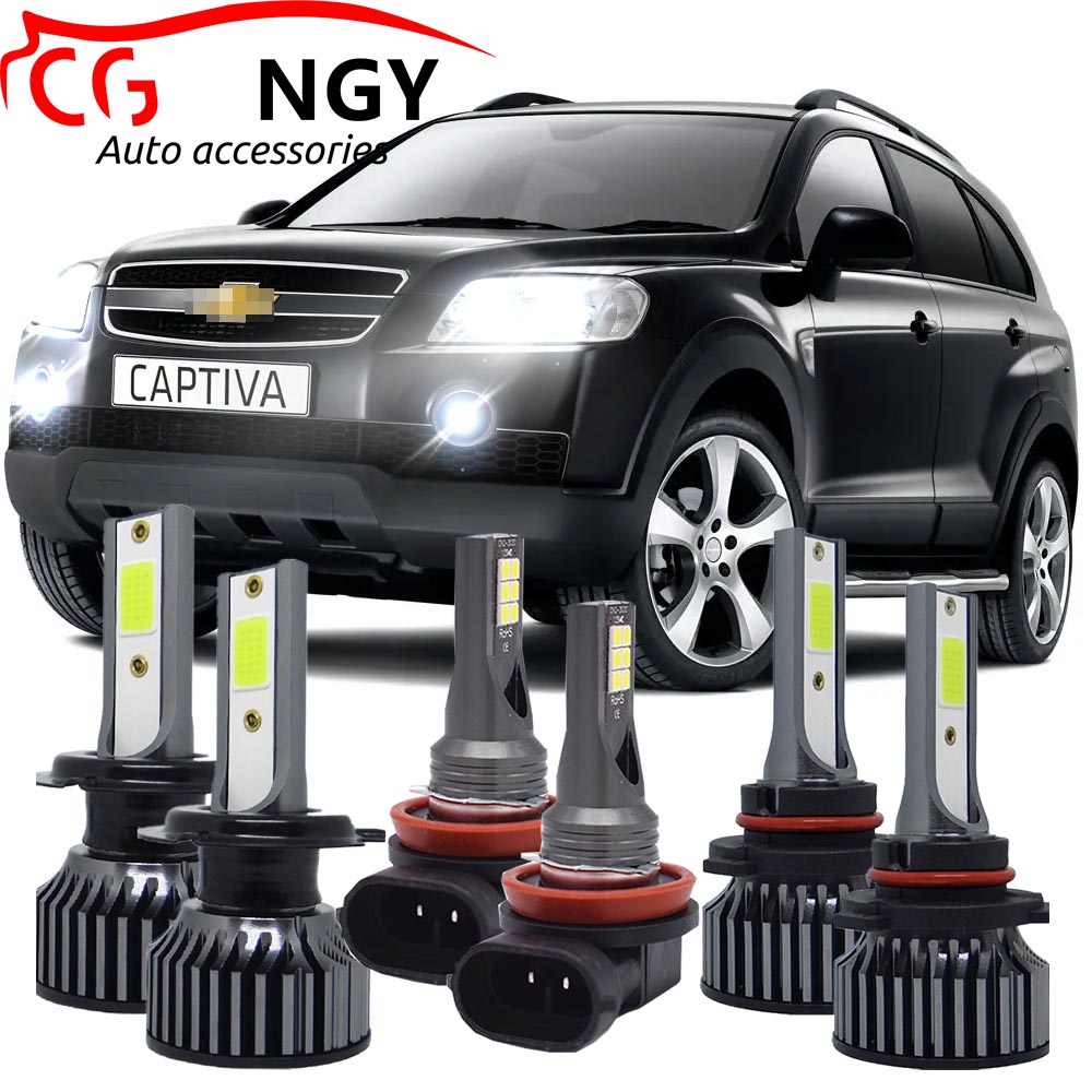 FOR Chevrolet Captiva Years 2007-2011 - 6x 6000K LED Headlight + Fog ...