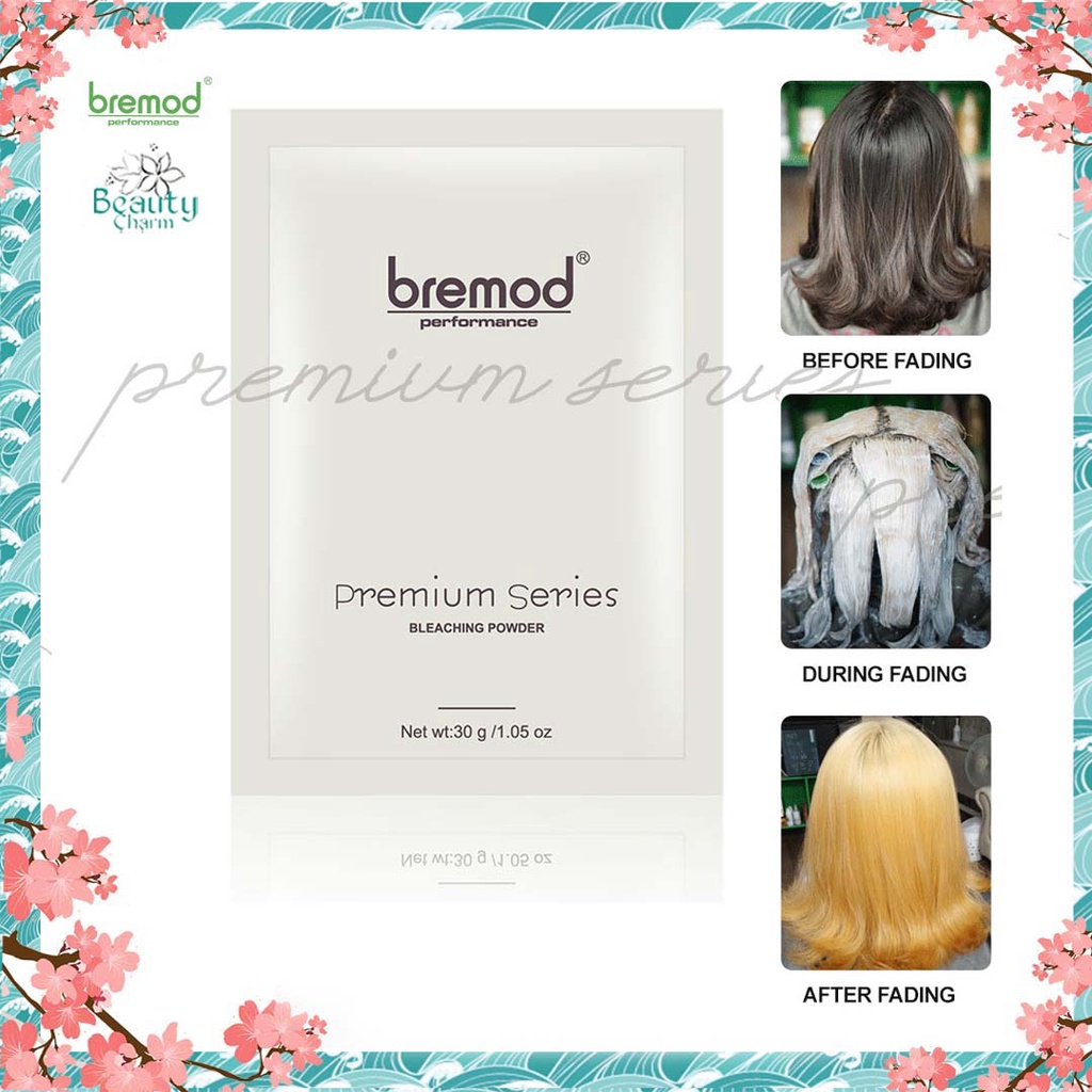 Bremod Bleaching Powder Premium Series Fade Brightener Low Damage Hair ...