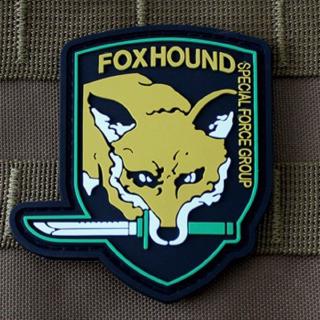 Metal Gear Solid Foxhound Emblem Patch Fox Hound Uniform Patch Badge Militaria Fox Hound Special ...