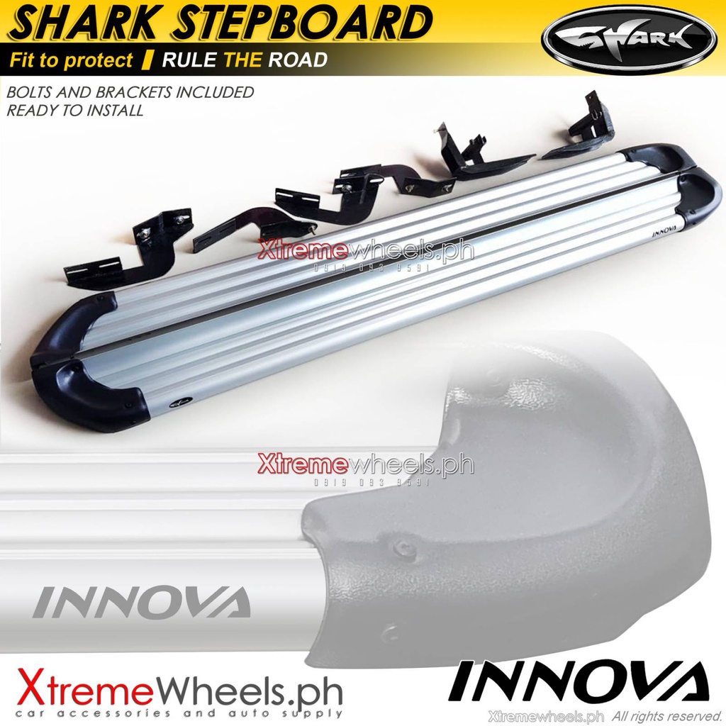 Toyota Innova J E G 2005-2015 set Aluminum Shark Step board / Stepboard ...