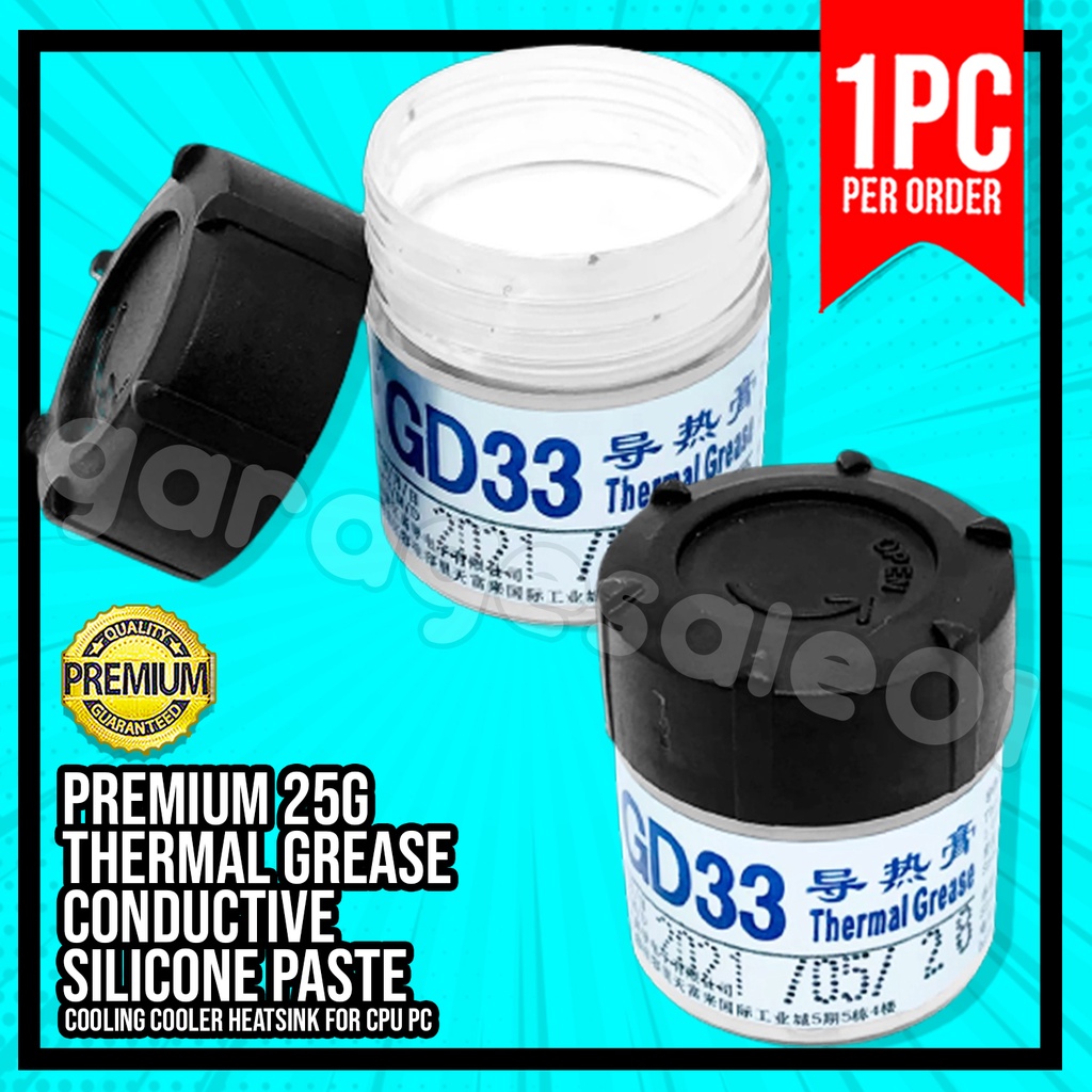 GS 25g Thermal Grease / Thermal Paste – Conductive Silicone for CPUs ...