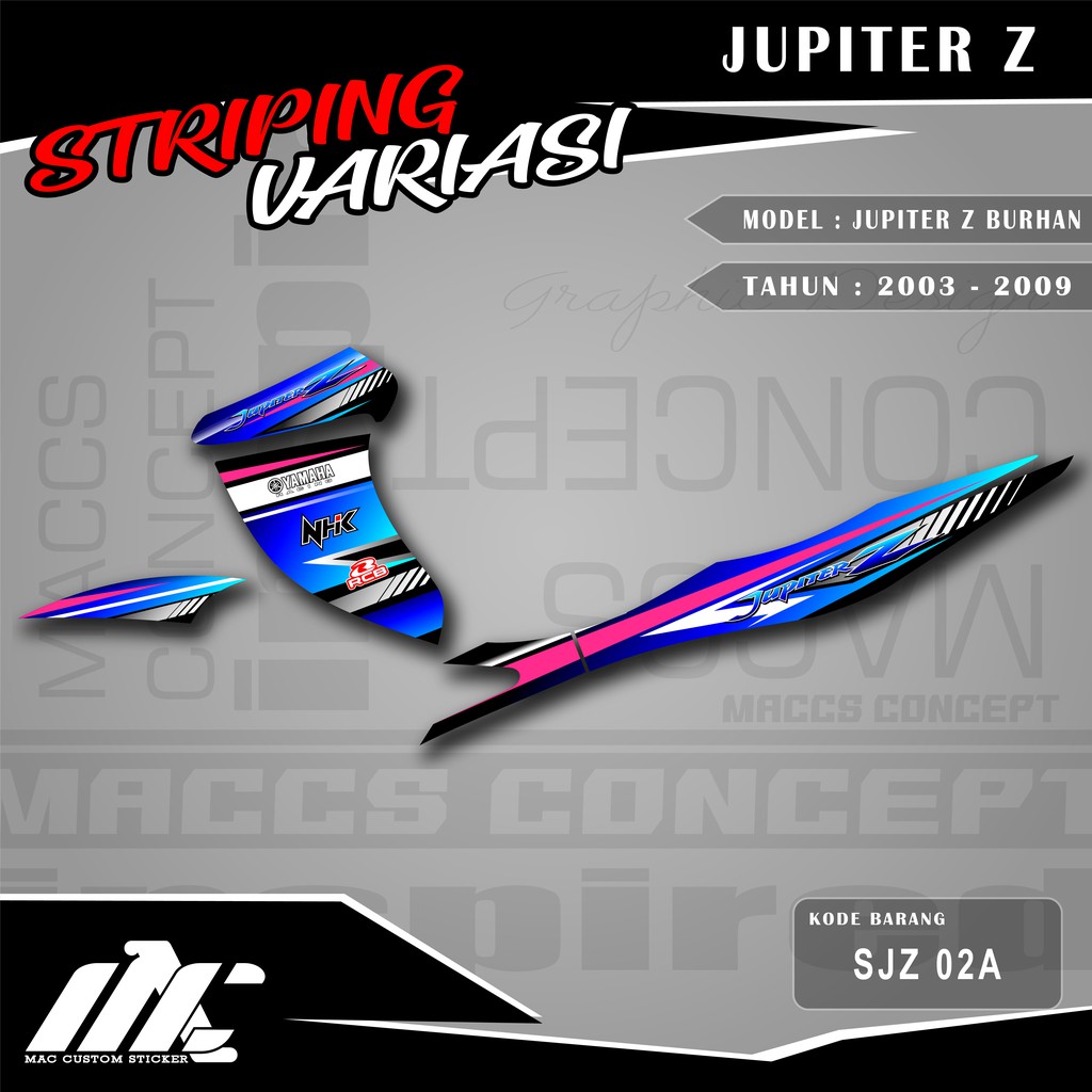 Jupiter Z Owl VARIATION STRIPING (BURHAN) - SJZ 02 - STICKER VARIATION ...