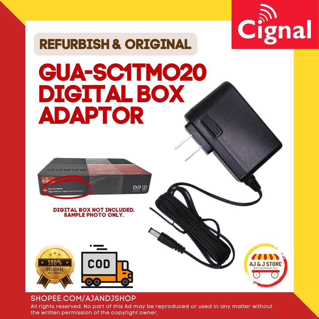 REFURBISH & ORIGINAL Cignal GUA-SC1TMO20 DIGITAL BOX ADAPTOR | Shopee ...