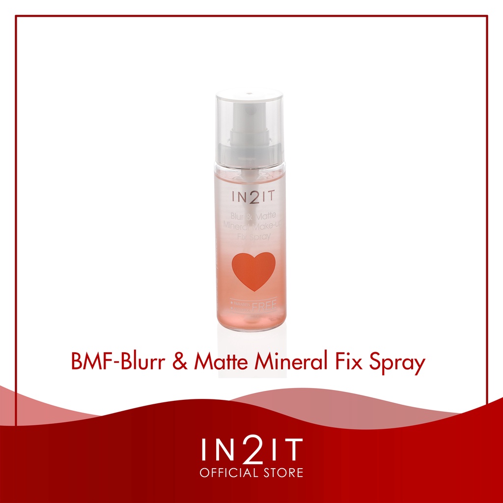 IN2IT Blur & Matte Mineral Make-Up Fix Spray Long Lasting Setting ...