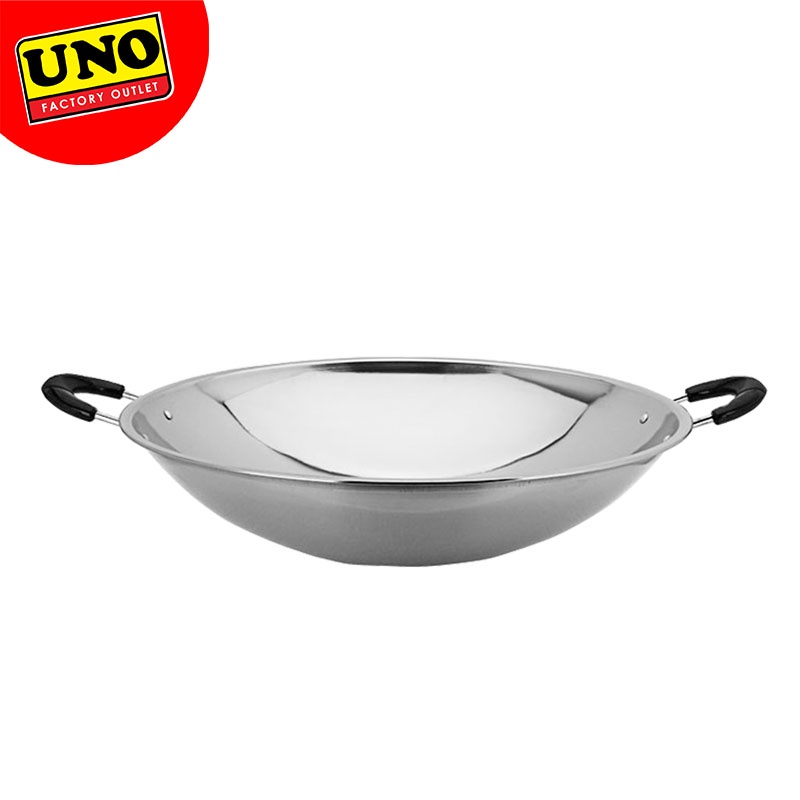 UNO STEEL WOK STIR FRY PAN 28CM / 30CM | Shopee Philippines