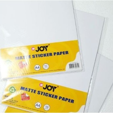 JOY Sticker Paper - Matte / Glossy 135gsm | Shopee Philippines