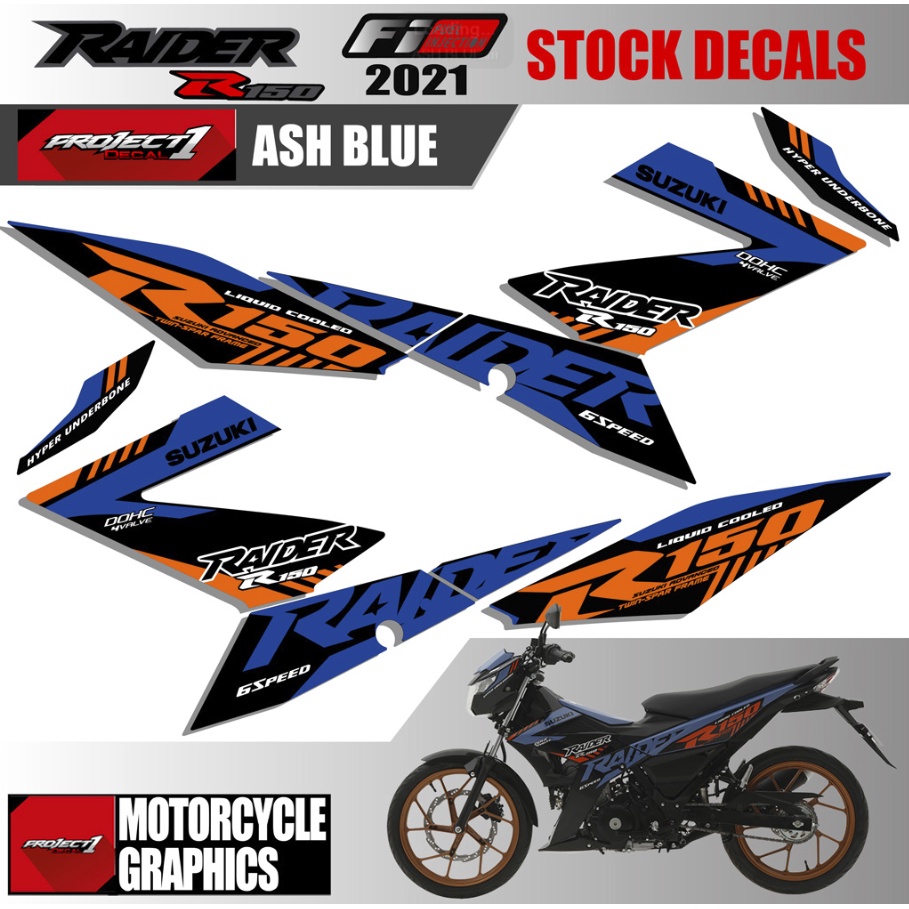 SUZUKI RAIDER R150 FI 2021 STOCK DECALS LAMINATED STICKER | Shopee ...