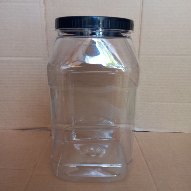 ( 5 pcs ) 4 Liters wide-mouth square plastic jar | Shopee Philippines