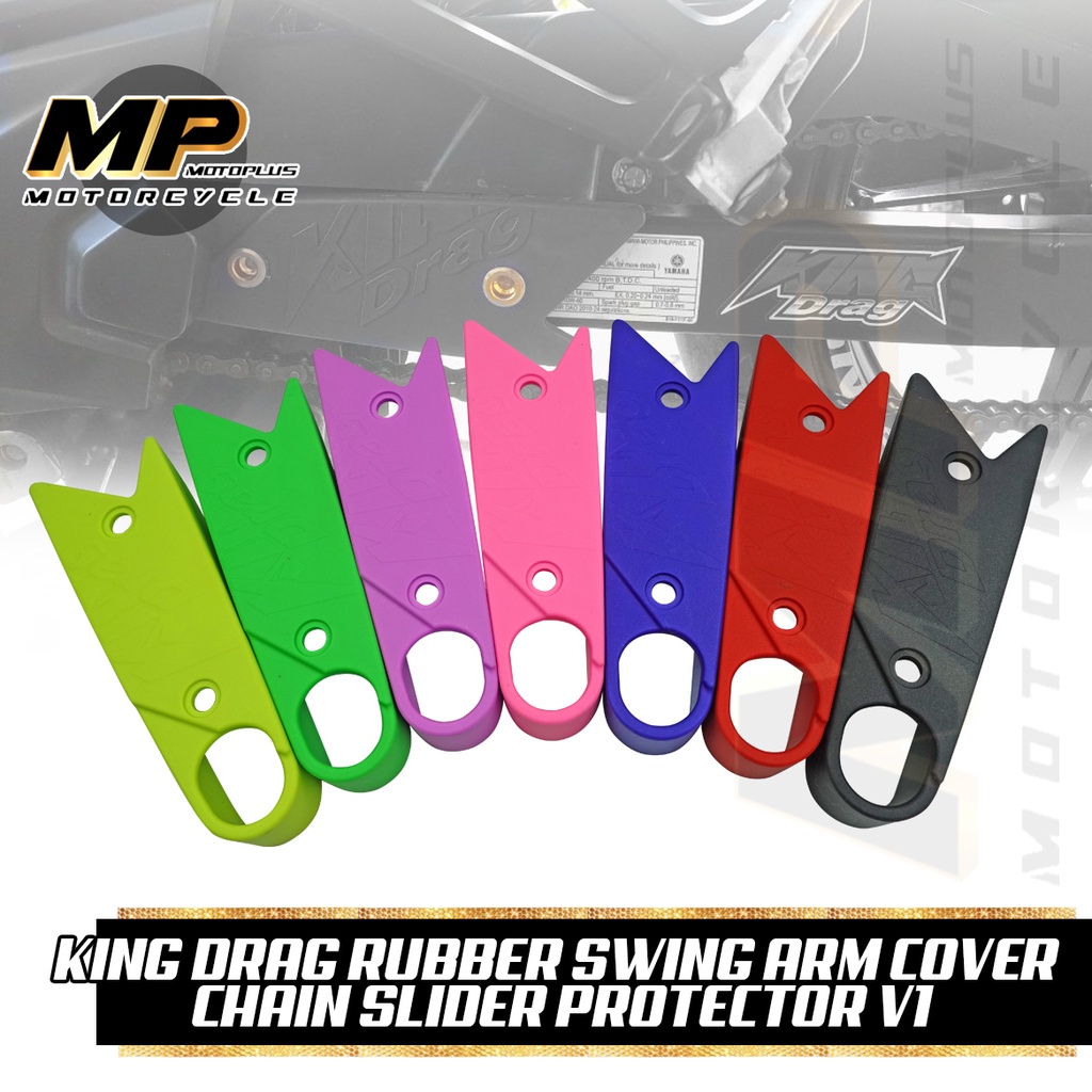 MOTOPLUS MOTORCYCLE KING DRAG RUBBER SWING ARM COVER CHAIN SLIDER ...