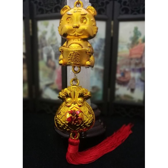 Hanging tiger w/money bag | Shopee Philippines