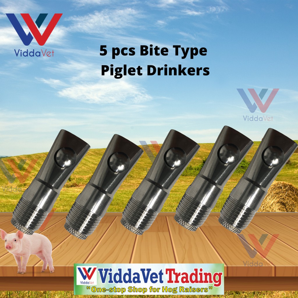 5 PCS Bite-type Piglet Automatic Drinkers water saving high quality ...