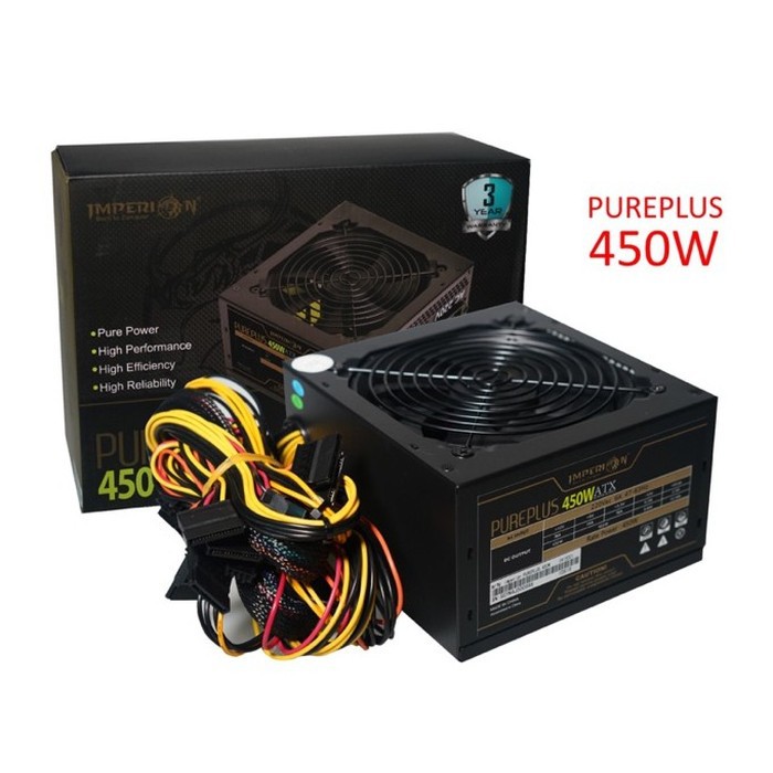 Power SUPPLY/PSU Imperion 450W 80+ PUREPLUS Gaming/450watt | Shopee ...