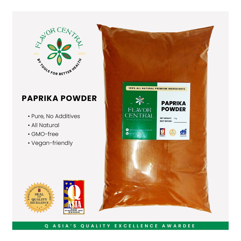 FLAVOR CENTRAL Paprika Powder from Spain 1KG Premium Pure Natural Vegan ...
