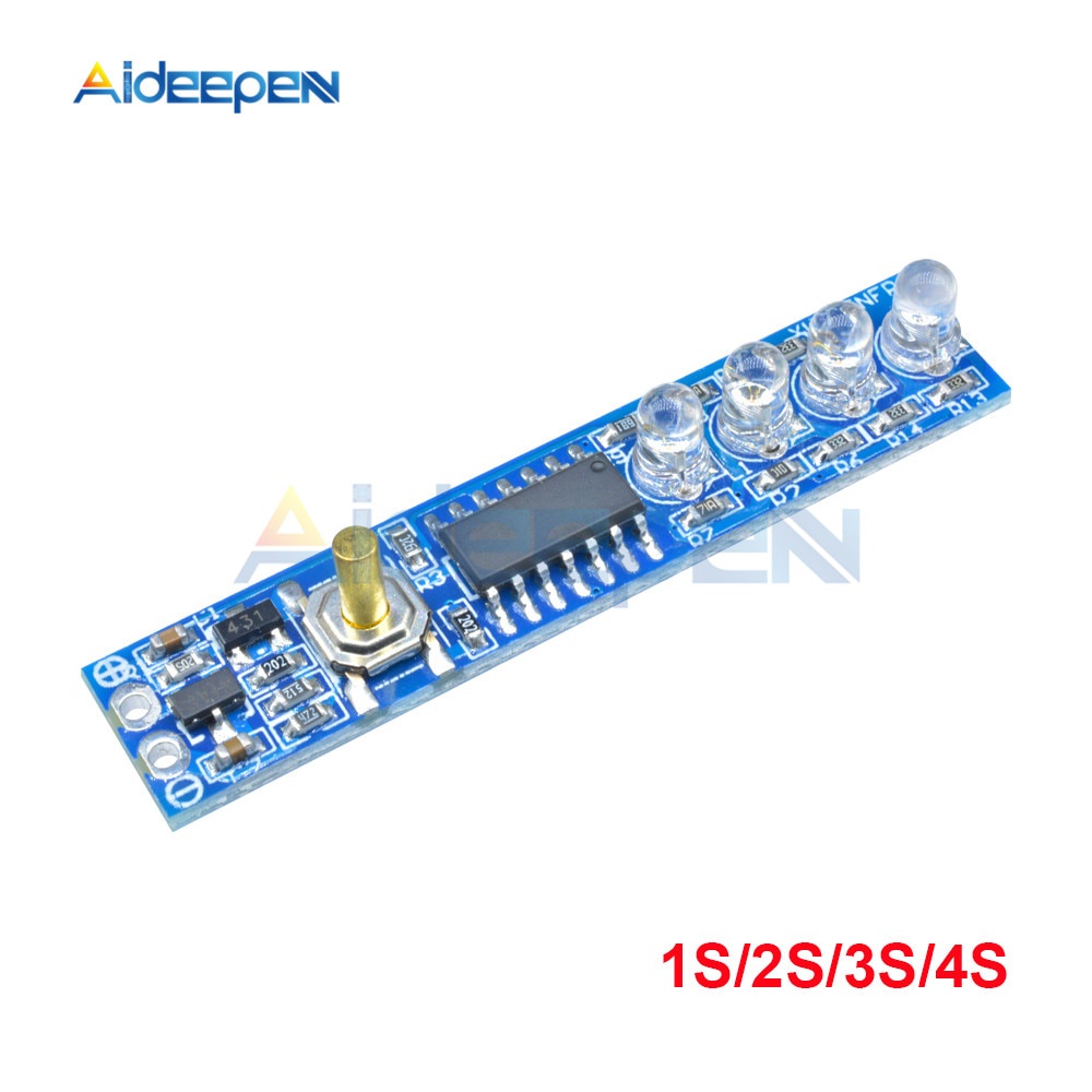 1S/2S/3S/4S Lithium Battery Capacity Indicator LED Display Board Power ...
