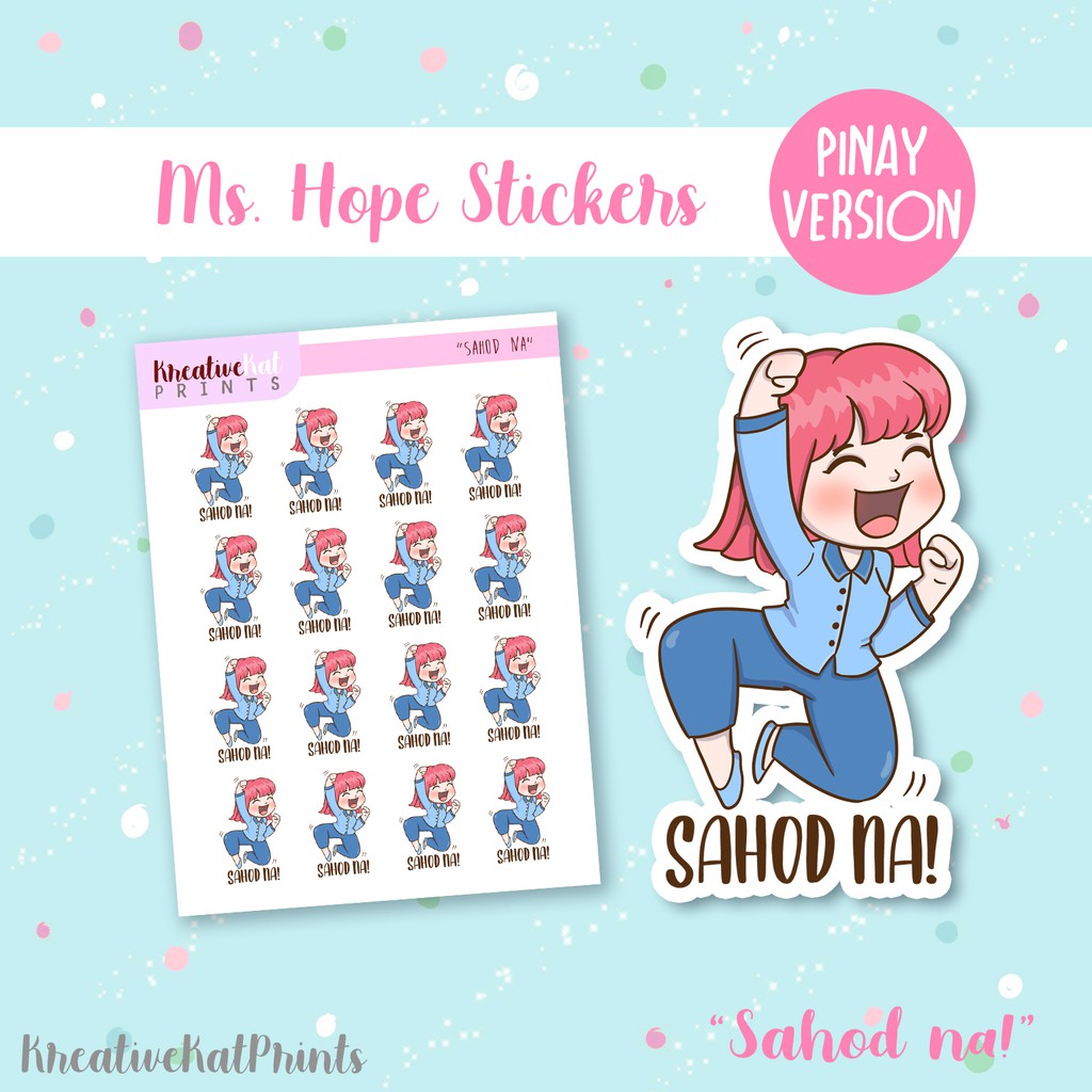 Planner Stickers - SAHOD NA | Shopee Philippines