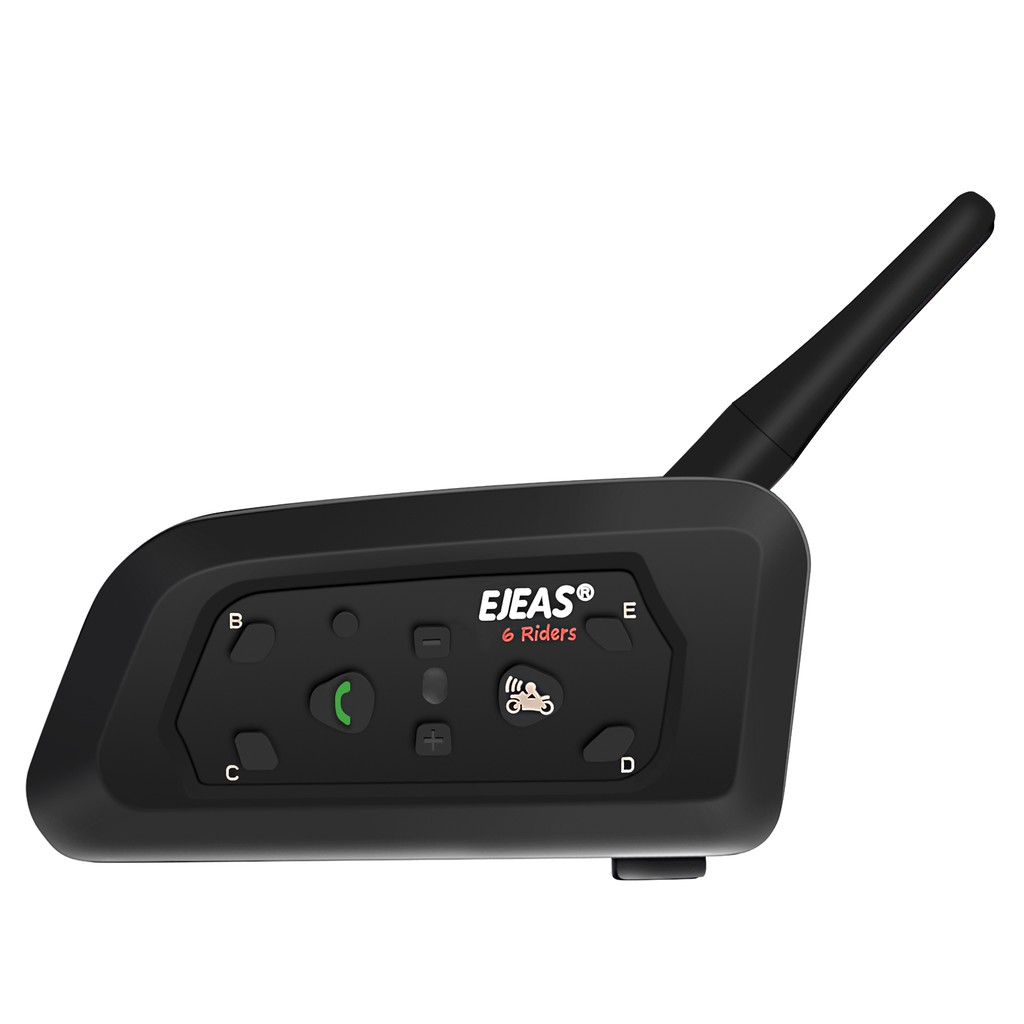 EJEAS V6 Pro 860mAh Intercom Bluetooth Motorcycle Headset 6 Rider ...