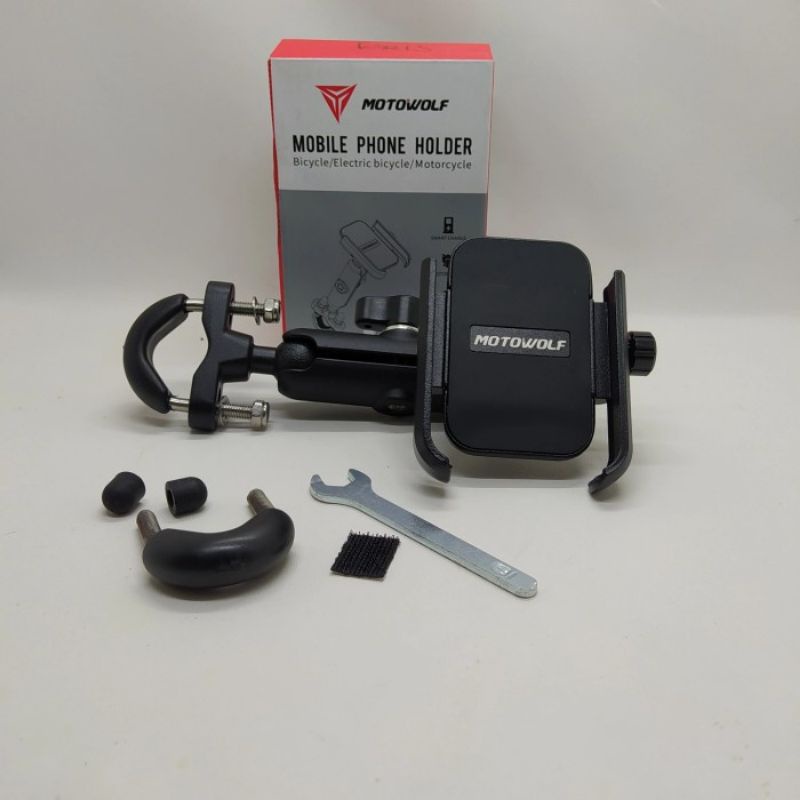 Motowolf Mobile Phone Holder Version 3 Holder Hp 360 Degree Motowolf V3 Original | Shopee ...