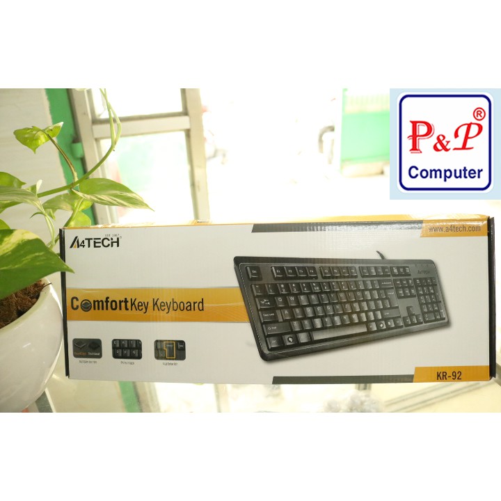 A4tech KR–92 full size wired keyboard | Shopee Philippines