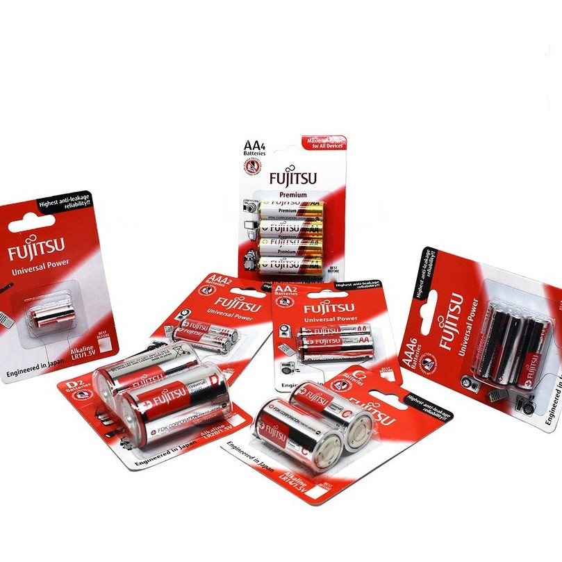 Genuine FUJITSU Alkaline 1.5V AA AAA LR6 UM3 LR03 UM4 Alkaline Battery ...