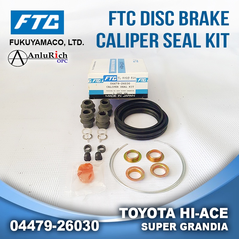 FTC Disc Brake Caliper Seal Kit for Toyota HI-Ace Super Grandia (04479 ...