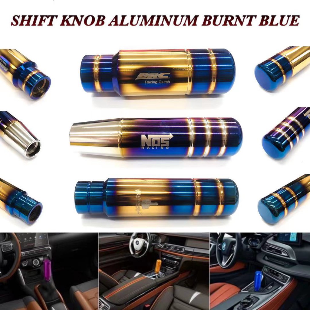 OSCPA 1PCS SHIFT KNOB ALUMINUM BURNT BLUE | Shopee Philippines