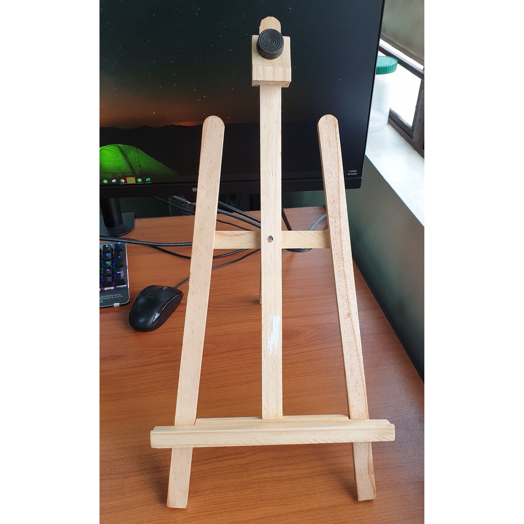 Wooden easel stand / painting stand small for tabletop | Shopee Philippines