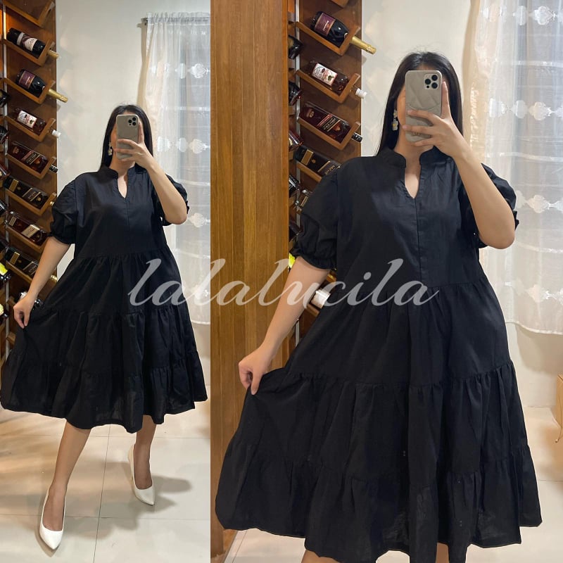 MIDI Jiana Plus Size Linen Dress XL to 2XL | Shopee Philippines