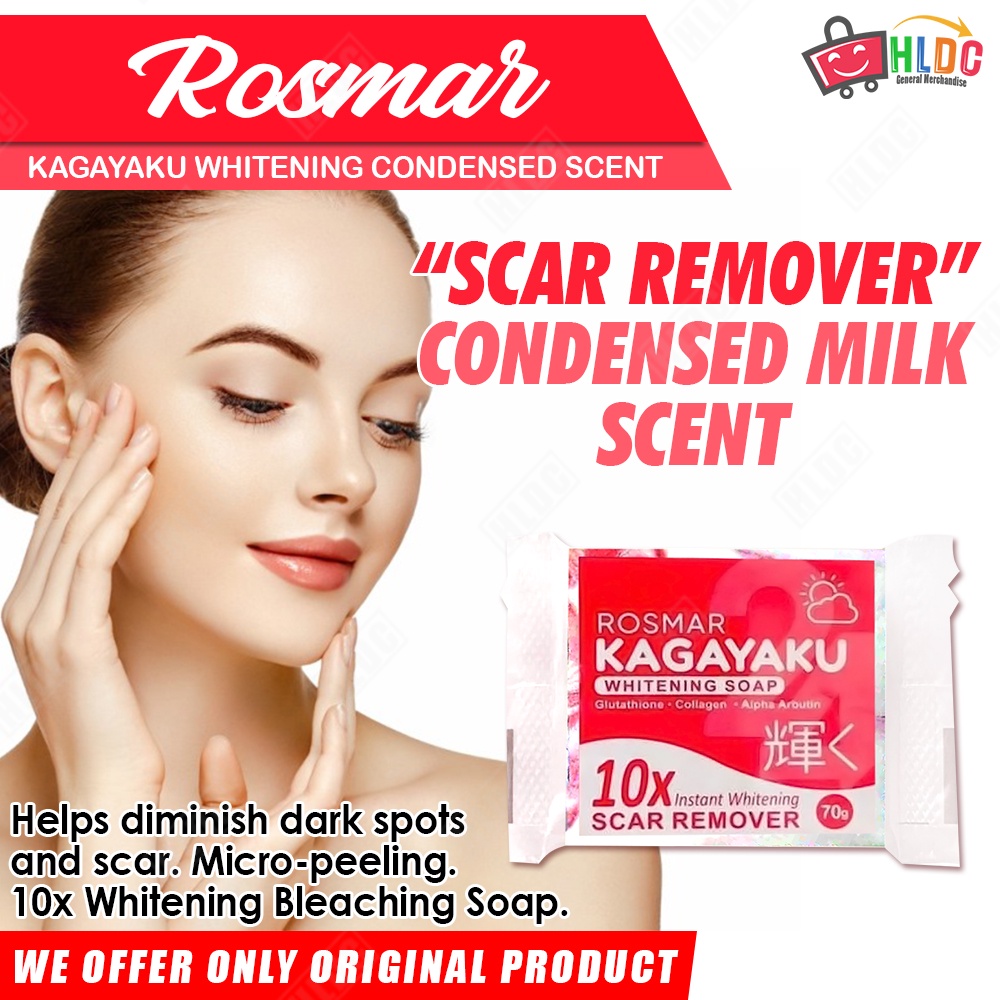 Rosmar Kagayaku Condensed Milk Scent Whitening Soap 70g Scar Remover