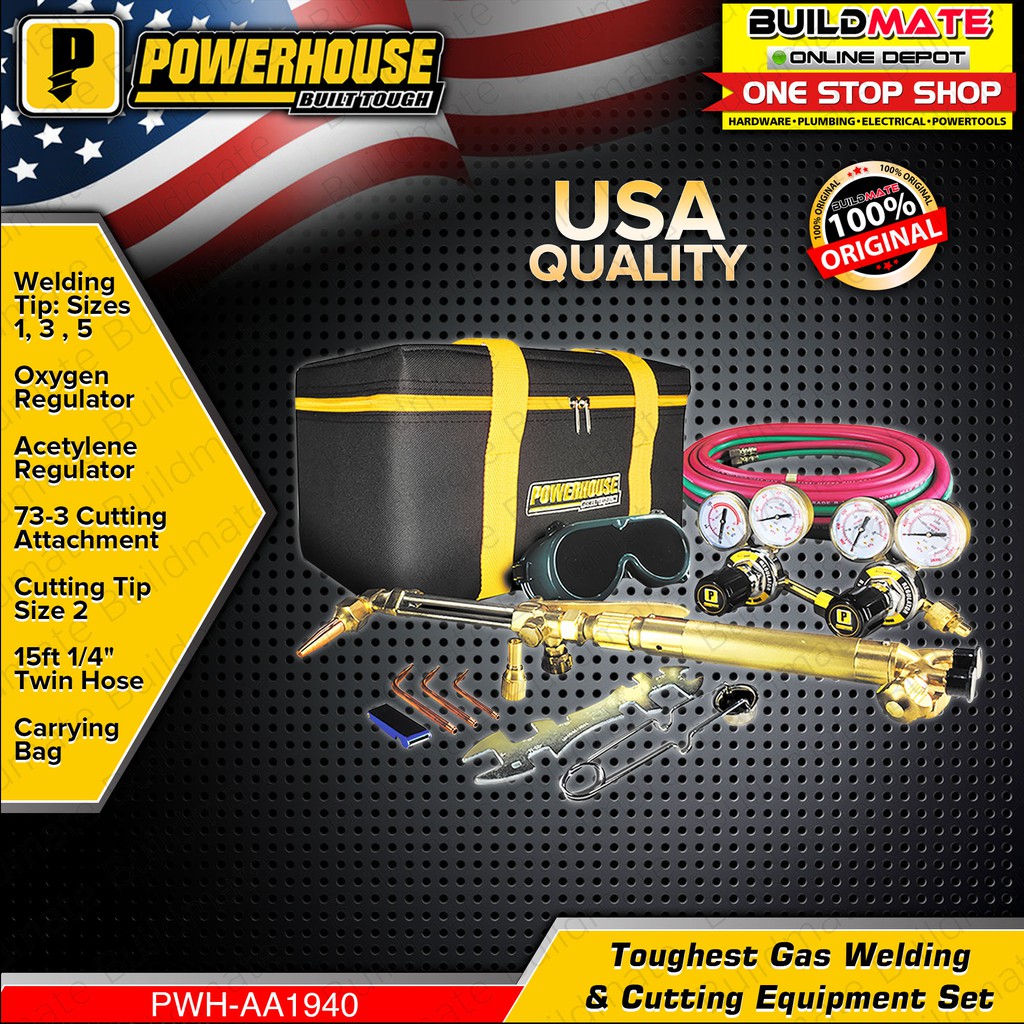 BUILDMATE Powerhouse Gas Welding and Cutting Outfit Equipment Harris ...