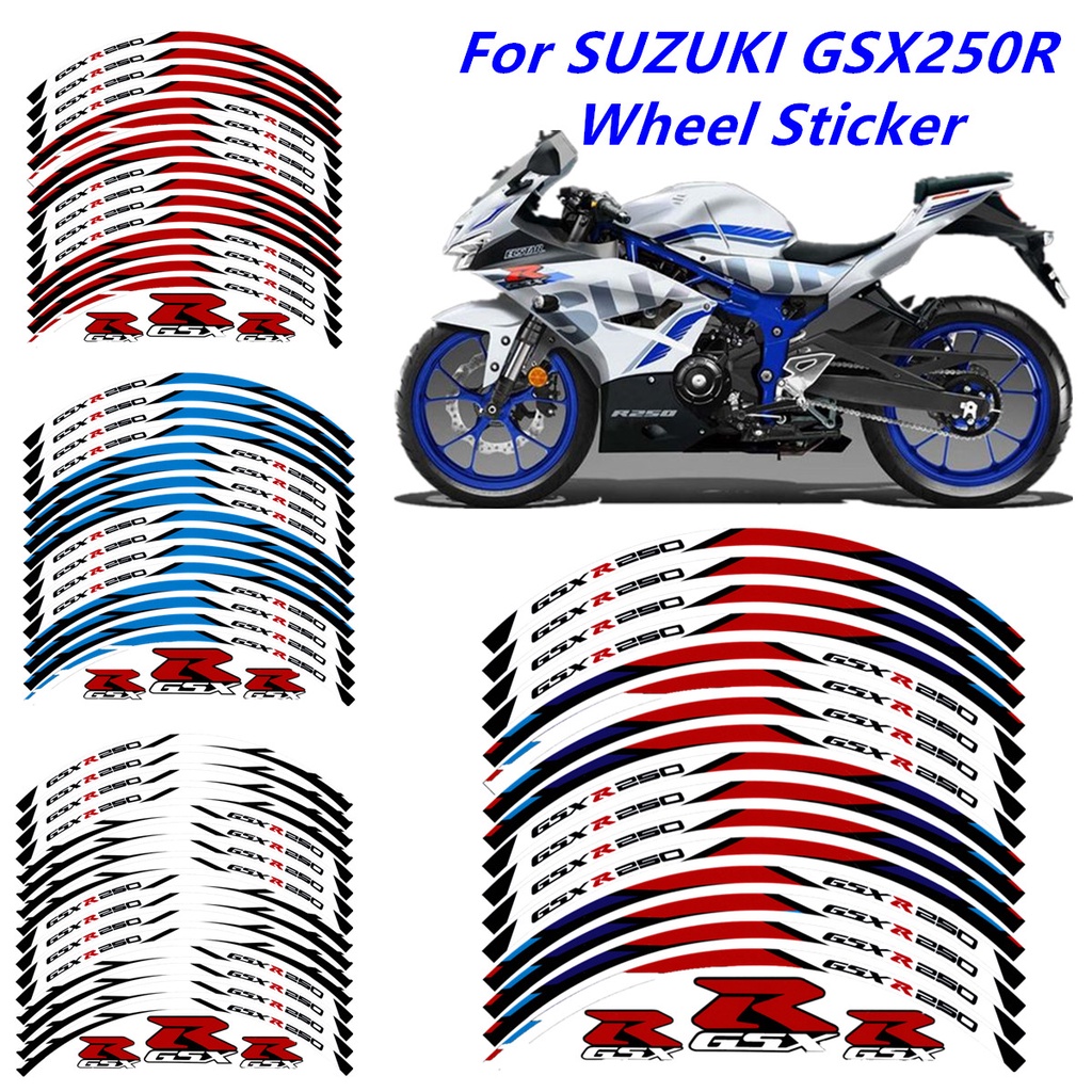 Motorcycle SUZUKI 17 Inch Wheel Reflective Sticker GSX 250R GSX-250R ...