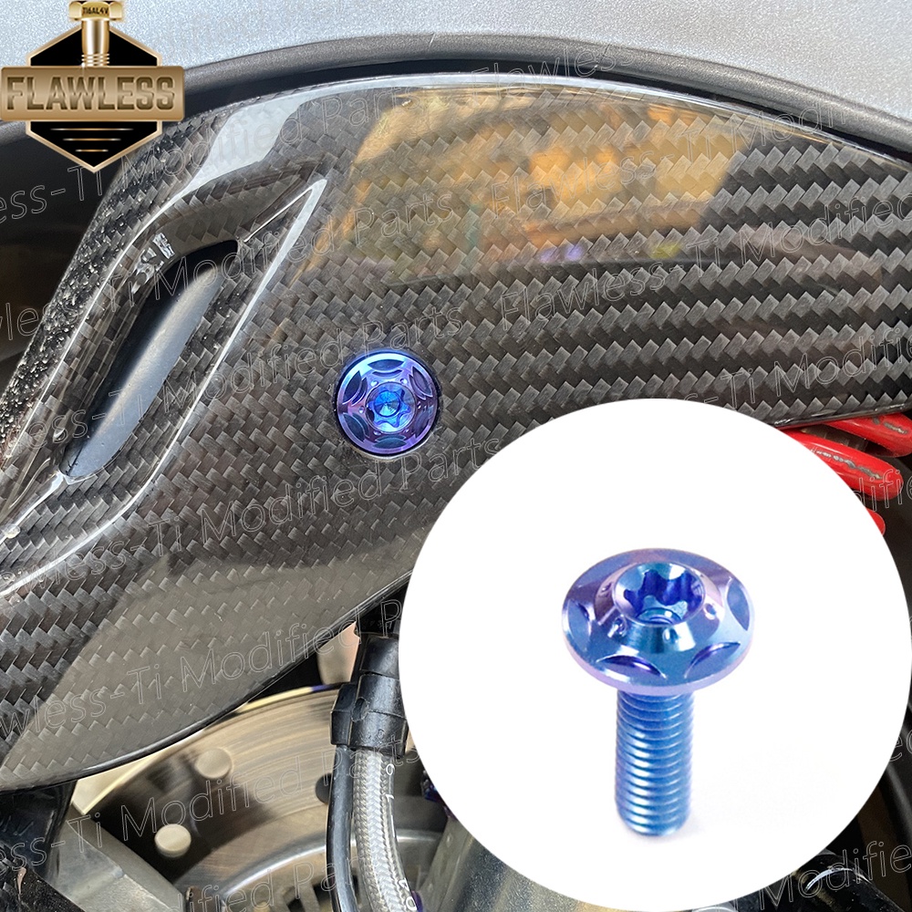 Flawless-Ti Gr5 Vespa Sprint Primavera 150 Front Fender Titanium Bolt ...