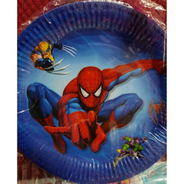 SPIDERMAN PAPER PLATES (10s) | Shopee Philippines