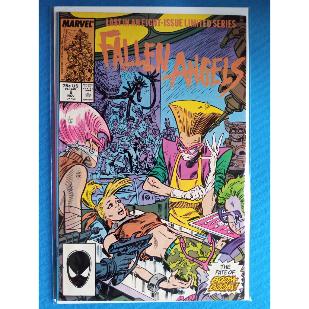 Fallen Angels 8 Marvel Comic Book Fnvf 1987 Final Issue New Mutants X Men Shopee Philippines 