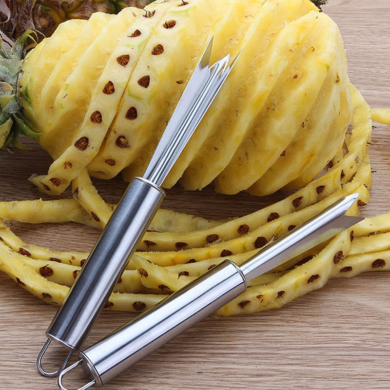 Stainless Steel Pineapple Peeler Knife Cutter Pineapple Seed Remover ...