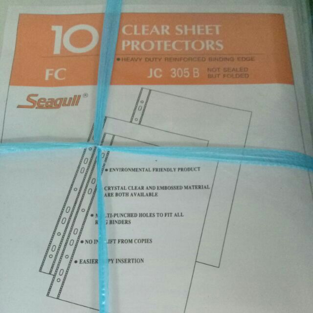 Seagull Clearsheet Protector Refill by 100's - Long - FOR BINDERS ...