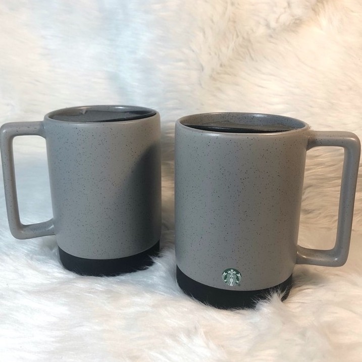 GRAY MOTTLED CONCRETE Starbucks US Released Ceramic Desktop Mug 14oz ...