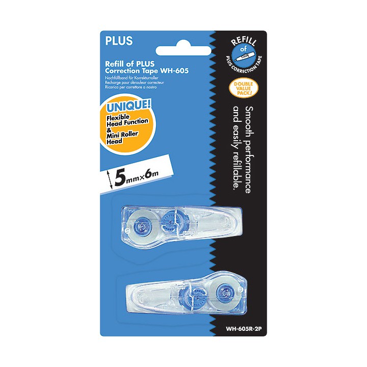PLUS Correction Tape Refill WH-605R-2P | Shopee Philippines