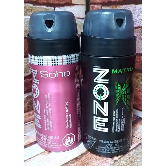 Until 9.9 only!!! Zone Deodorant Body Spray Soho / Matrix Made in U.K ...