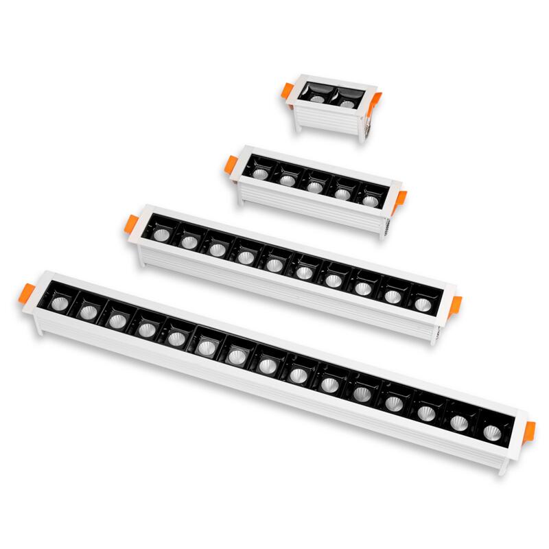 LED Linear Light Recessed Rectangular Grille Ceiling Light 4W 10W 20W ...