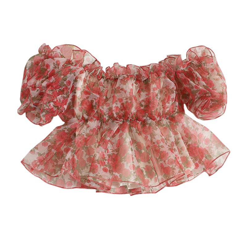 Womens Sexy Summer Fashion Slim Fit Floral Lace Patchwork Crop Top