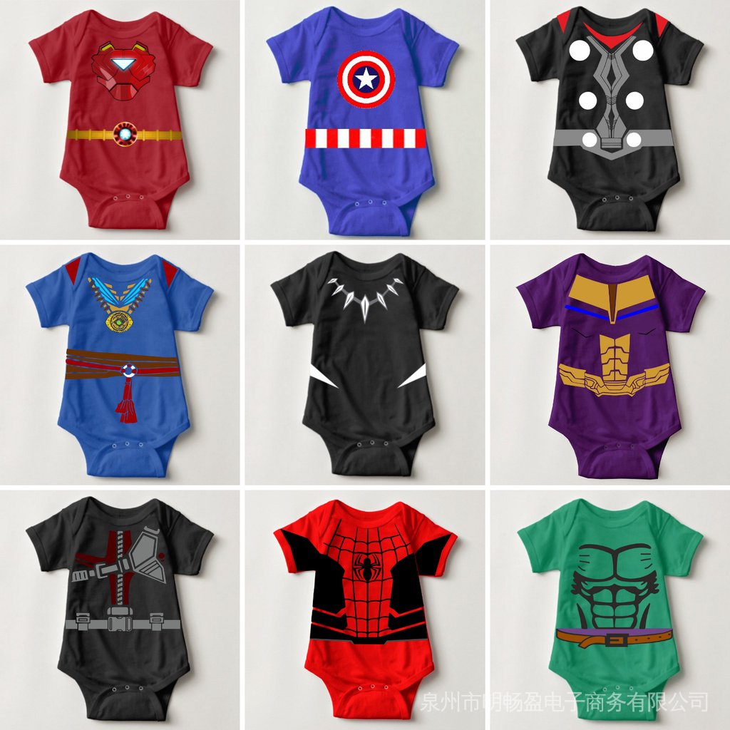 Baby Superhero Onesies with FREE Name Back Print - Marvel Superhero ...