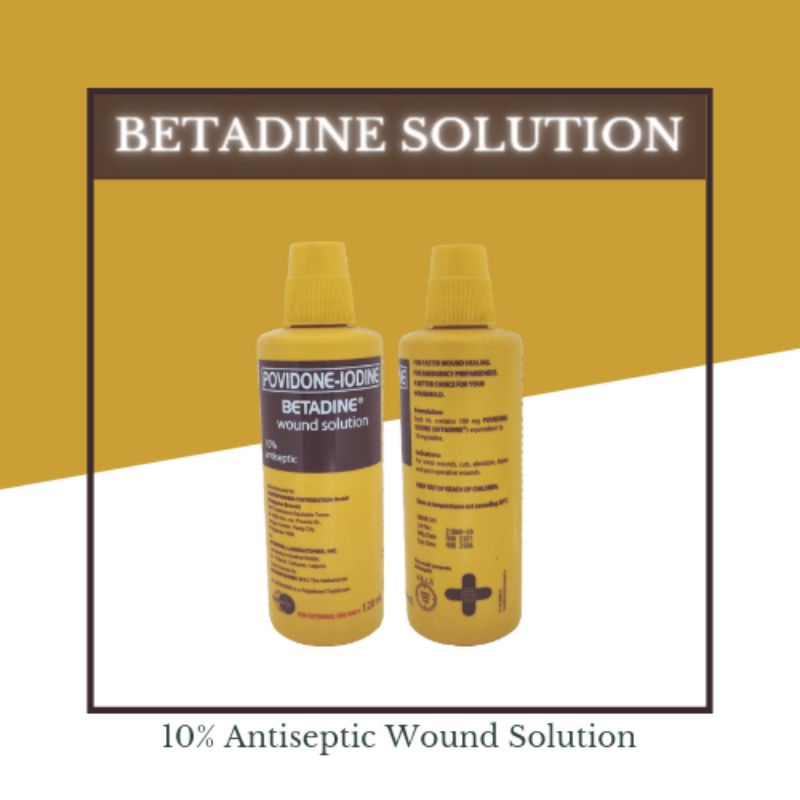 Betadine Wound Solution 10% Povidone Iodine (GUARANTEED AUTHENTIC ...