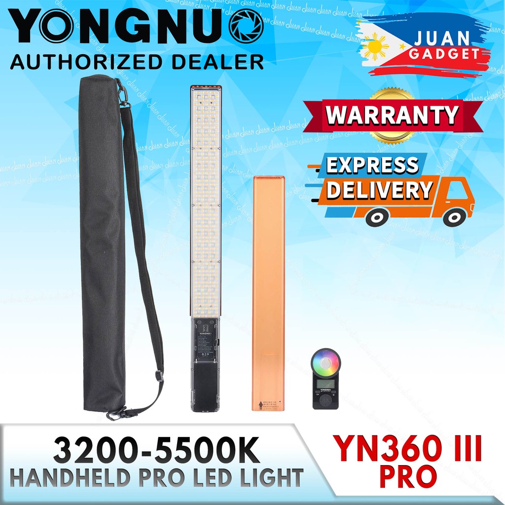 Yongnuo YN360 III Handheld Pro 3200K-5500K LED Video Light | Shopee ...