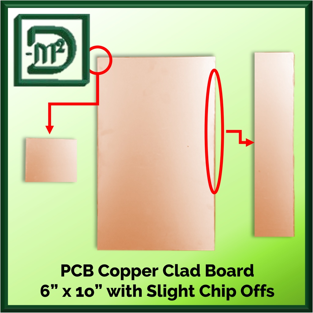 PCB Copper Clad Board Single Side 4x6, 4x8, 4x10, 6x10, 10x10, 12x12 ...